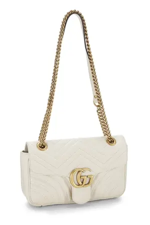 Gucci Leather Gg Marmont Shoulder Bag