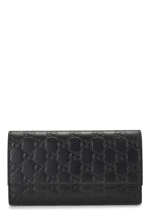 Gucci Ssima Continental Wallet - Black