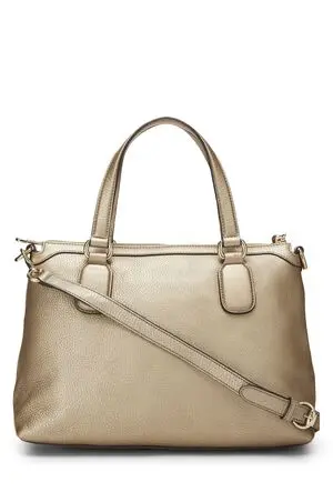 Gucci Soho Top Handle Tote - Gold
