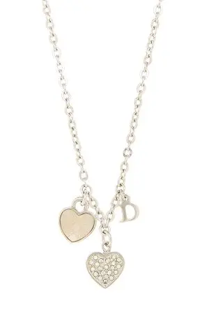 Dior Crystal Heart Pendant Necklace