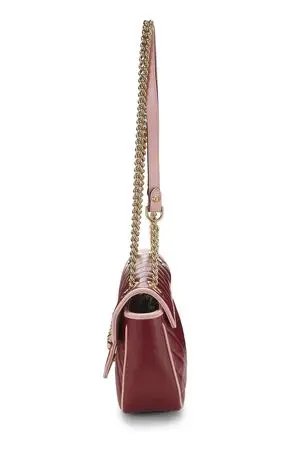 Gucci Leather Torchon Gg Marmont Shoulder Bag