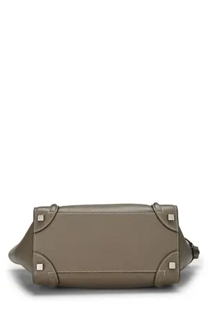 Celine Luggage Tote Drummed Calfskin - Grey