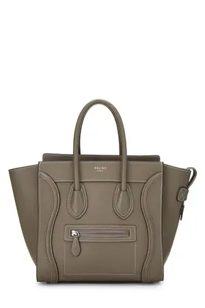 CELINE Celine Luggage Micro Tote Drummed Calfskin