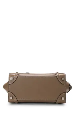 Celine Drummed Calfskin Luggage - Grey
