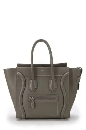 CELINE Celine Luggage Micro Tote Drummed Calfskin