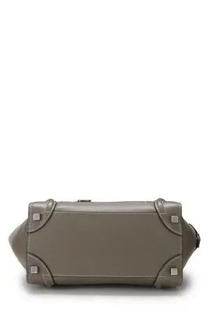 Celine Luggage Tote Drummed Calfskin - Grey