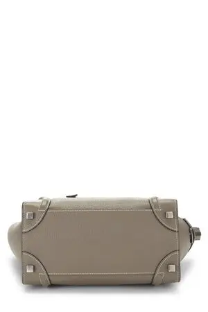 Celine Luggage Tote Drummed Calfskin - Grey