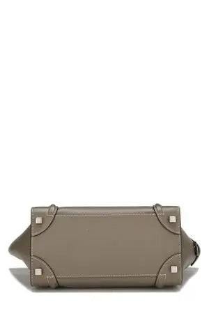Celine Luggage Tote Drummed Calfskin - Grey