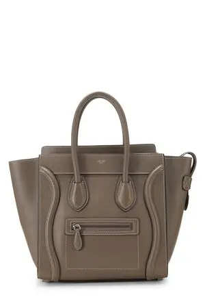 CELINE Celine Luggage Micro Tote Drummed Calfskin