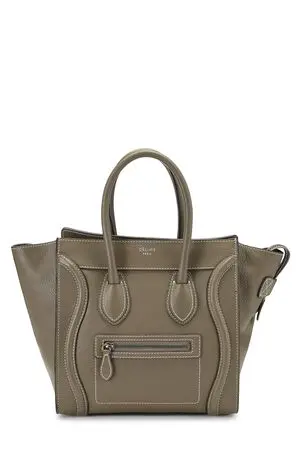 CELINE Celine Luggage Micro Tote Drummed Calfskin