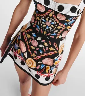Dolce & Gabbana Capri Printed Cotton Corset Dress