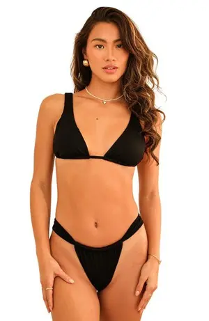 DIPPIN DAISY'S Descanso Bikini Top - Black