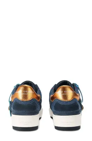 Kurt Geiger Southbank Tag Platform Sneaker - Open Blue
