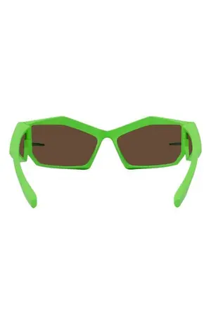 Givenchy Giv Cut Oversized Geometric Sunglasses - Matte Light Green/smoke