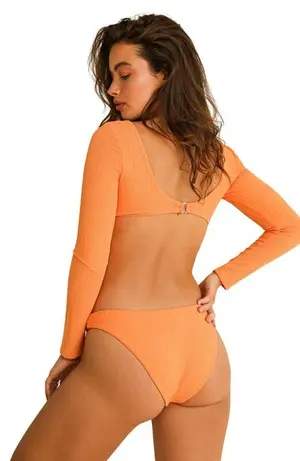 DIPPIN DAISY'S Bianca Long Sleeve Bikini Top - Reef