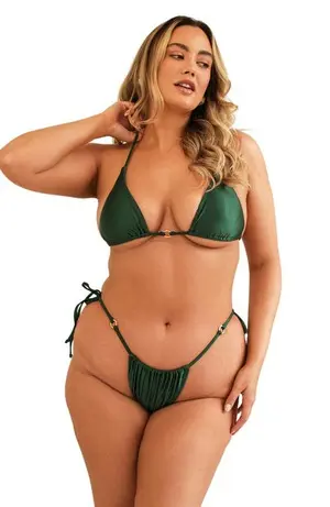 DIPPIN DAISY'S Dippin Daisys Presley Tie String Bikini Bottom Hunter