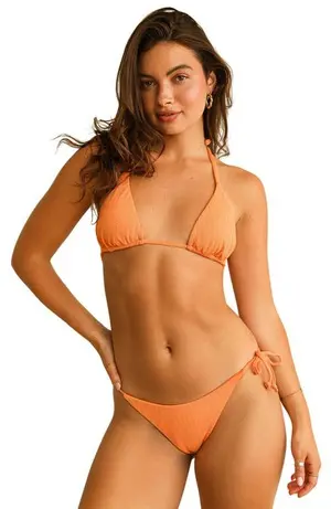 DIPPIN DAISY'S Dippin Daisys Palm Tie Back Triangle Bikini Top Reef