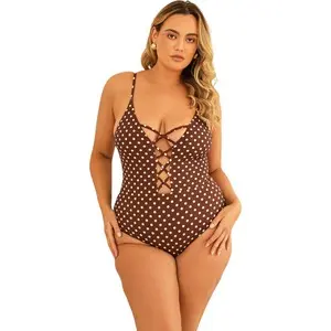 DIPPIN DAISY'S Bliss One Piece - Dotted Brown