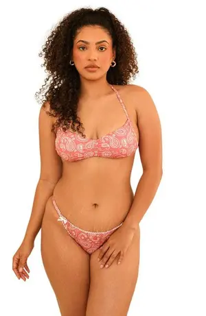 DIPPIN DAISY'S Dippin Daisys Jane Bikini Bottom Pink Paisley