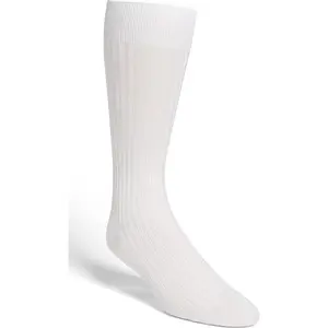 Pantherella Cotton Blend Mid-calf Dress Socks - White 08dnu