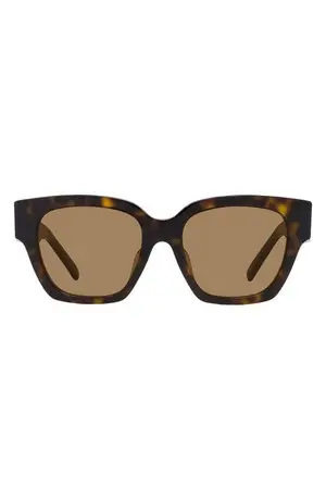 Givenchy 4g 53mm Square Sunglasses - Dark Havana / Roviex