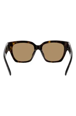 Givenchy 4g 53mm Square Sunglasses - Dark Havana / Roviex