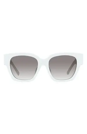 Givenchy Givenchy 4G 53mm Square Sunglasses White/gradient Brown
