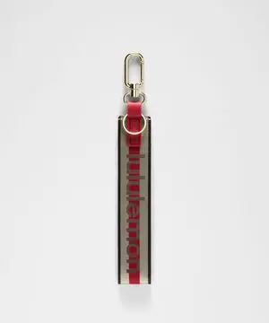 Lululemon Never Lost Keychain Coconut Ivory/oxford Red/walnut Crunch