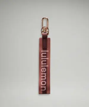 Lululemon Never Lost Keychain Garnet/spiced Chai/rose Gold