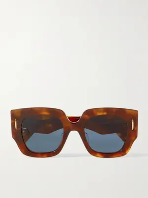 Loewe Oversized Square-frame Sunglasses - Tortoiseshell