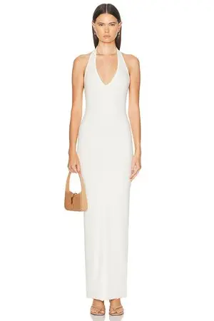 Eterne Halter Maxi Dress - Cream