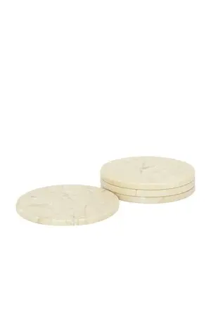 ANASTASIO HOME Set Of Four Oversized Coasters In Green