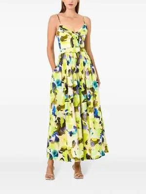 NICHOLAS Mireille Linen Maxi Dress
