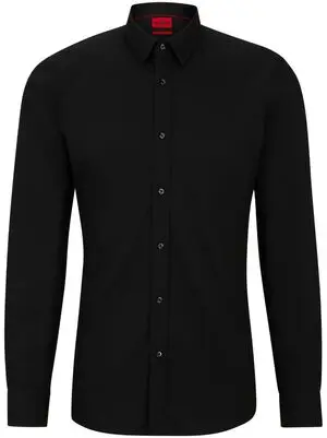 Hugo Slim-fit Poplin Shirt - Black