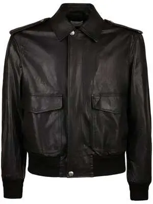 Bally Leather Bomber Jacket