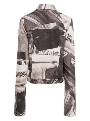 Helmut Lang Graphic-print Zip-up Jacket