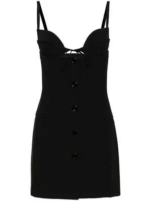 Nensi Dojaka Button Detailed Dresses