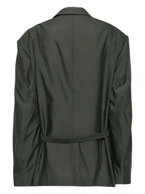 LEMAIRE Double-breasted Belted Blazer - Grey