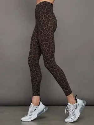 Carbon38 High Rise Legging In Melt - Leopard Print