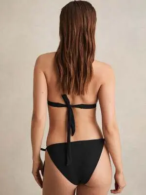 REISS Riah Bikini Bottom - Black