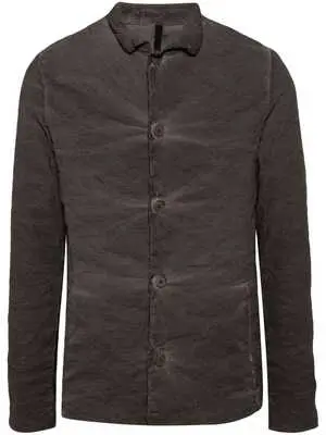 POÈME BOHÉMIEN Single-breasted Crinkled Shirt Jacket