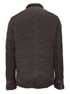 POÈME BOHÉMIEN Single-breasted Crinkled Shirt Jacket
