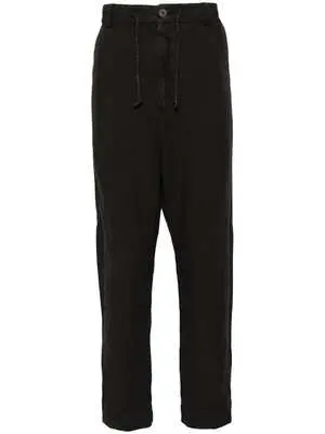 POÈME BOHÉMIEN Linen Straight Trousers