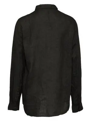 POÈME BOHÉMIEN Classic-collar Linen Shirt