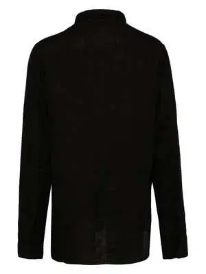 POÈME BOHÉMIEN Classic-collar Linen Shirt