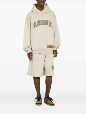 Dolce & Gabbana Logo-embroidered Cotton Track Shorts