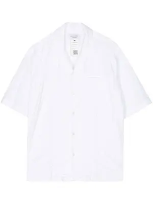 MARINE SERRE Lace-detail Cotton Shirt