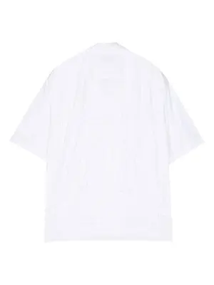 MARINE SERRE Lace-detail Cotton Shirt