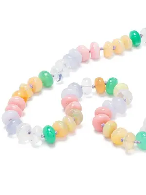 Harwell Godfrey 18kt Yellow Gemstone Foundation Bead Necklace