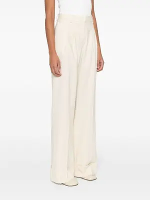 Andamane Nathaniel Pinstripe Wide-leg Trousers